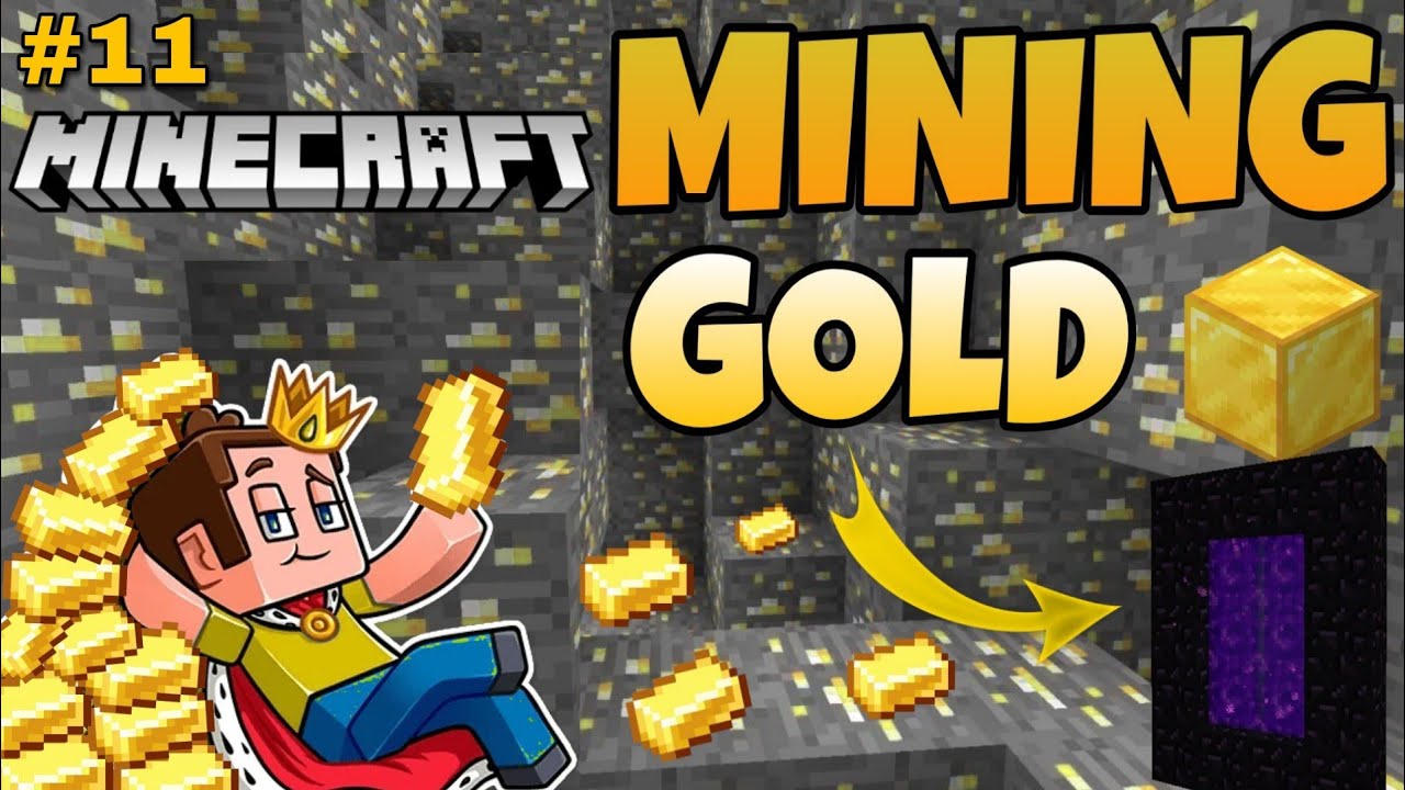 WOW ! MINING GOLD 💰 IN NETHER IN THE MINECRAFT | SURVIVAL SERIES PART ...