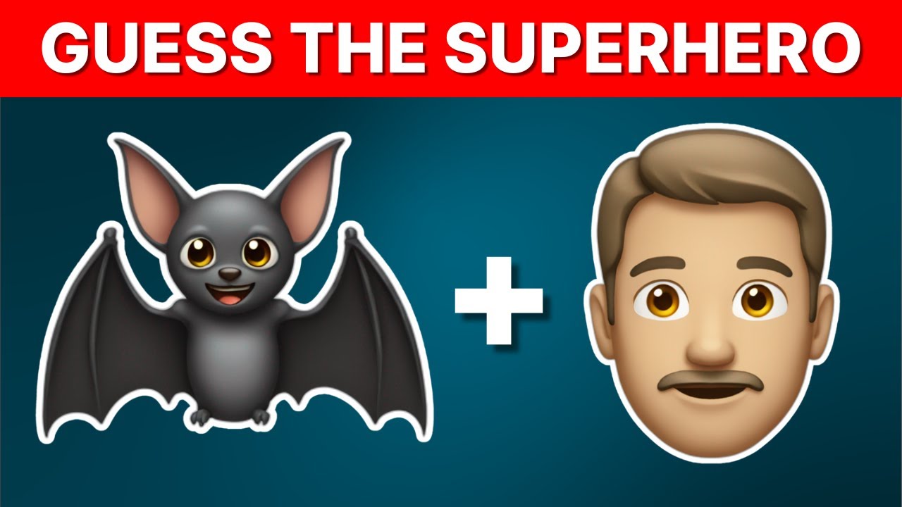 Guess the Superhero by Emoji | Superhero Quiz 🦸‍♂️ | IQS QUIZ - YouTube