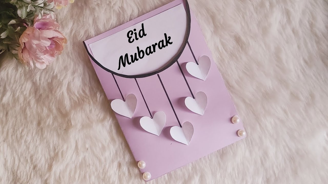 Eid Mubarak greeting card • Eid Mubarak making ideas easy • Eid card ...