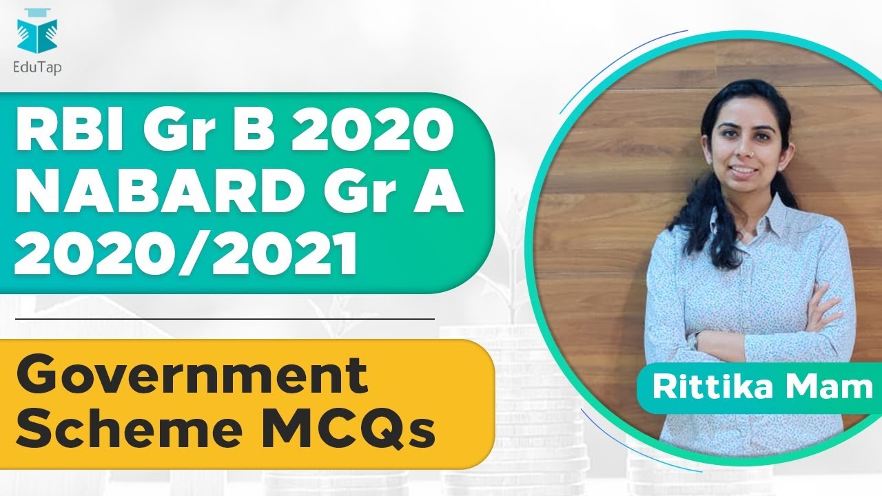 RBI Gr B 2020| NABARD Gr A 2020| 2021| Government Schemes| MCQs ...