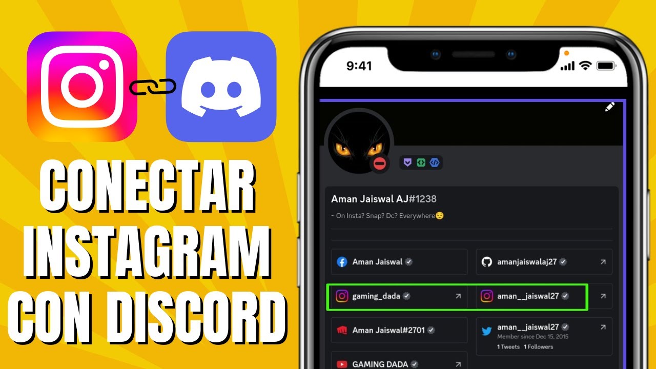 Cómo CONECTAR Instagram Con Discord - YouTube