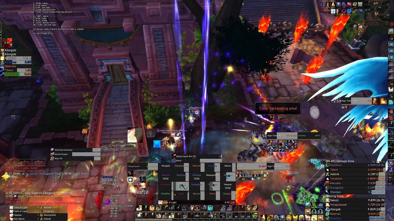 High Tinker Mekkatorque Mythic - Rank1 @ 30.2k hps - Battle of Dazar ...