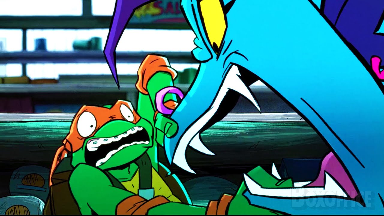 Mikey VS Lee the Eel | Tales of the Teenage Mutant Ninja Turtles | CLIP ...