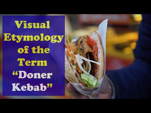 "Doner Kebab" Visual Etymology (History And Origin Of The Word) - YouTube