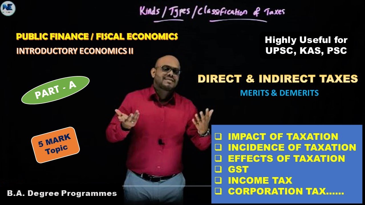 CLASSIFICATION OF TAXATION / TYPES / KINDS OF TAXES - PART–A-DIRECT ...