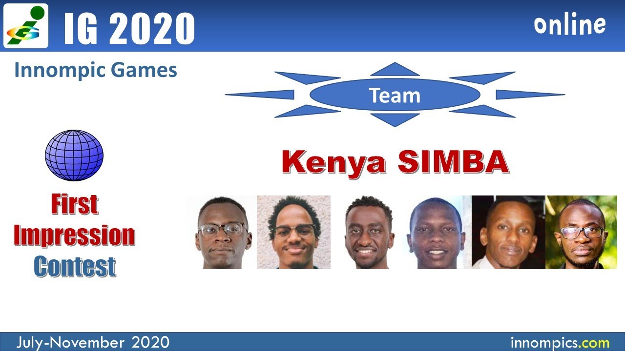 Kenya SIMBA innovation team members: FIRST IMPRESSION video contest ...