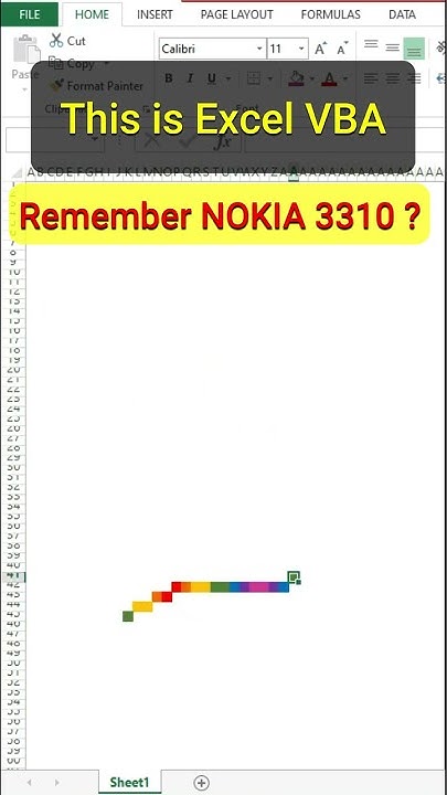 Snake Animation with Excel VBA Code - YouTube