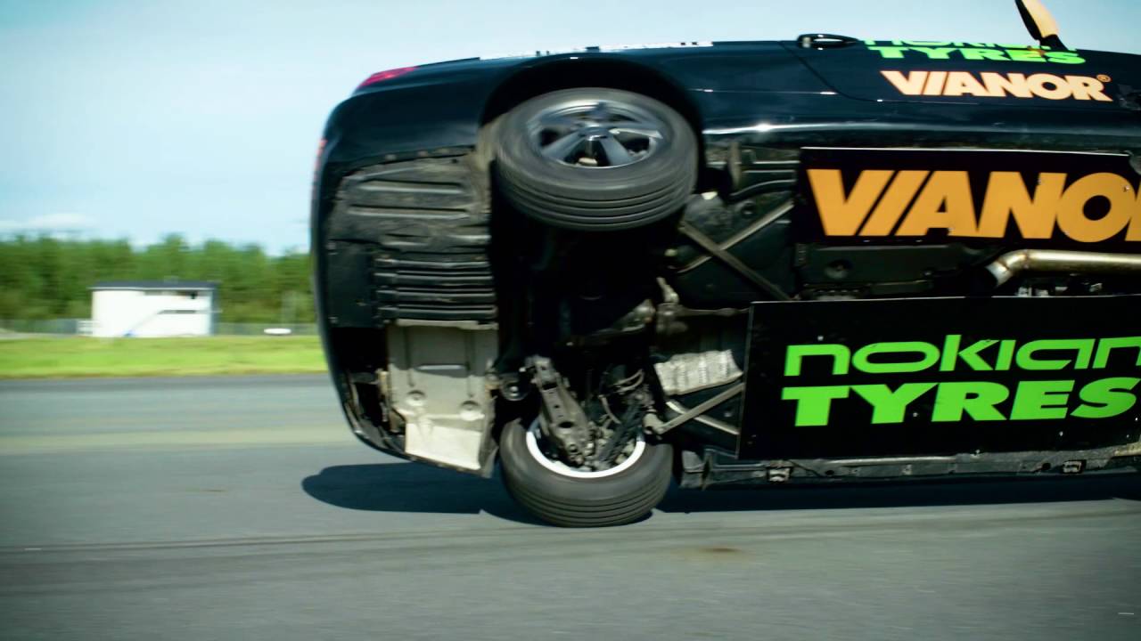 Nokian Tyres - Making of the fastest side wheelie in a car - YouTube