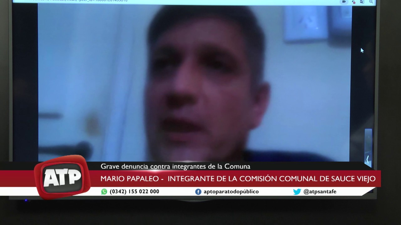 Mario Papaleo - Integrante de la Comisión Comunal de Sauce Viejo - ATP ...