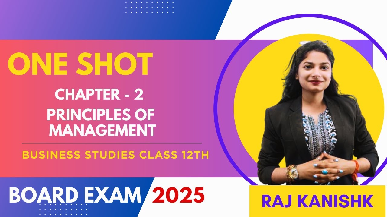 One shot Business Studies Class 12 | One Shot Principles of Management ...