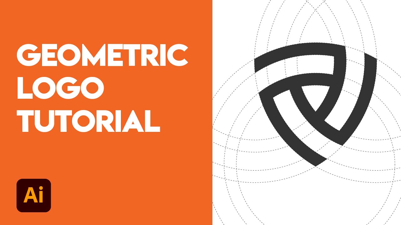 How To Design A GEOMETRIC LOGO in Adobe Illustrator - YouTube