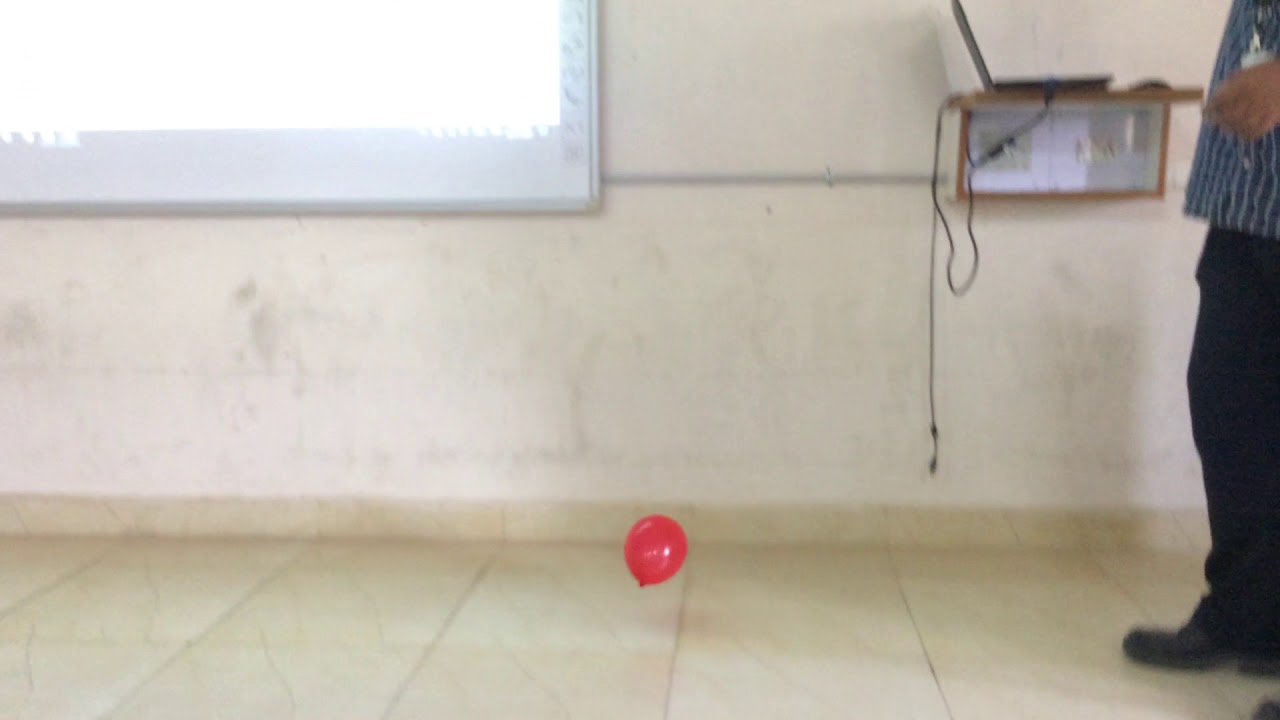 Dropping a balloon - YouTube