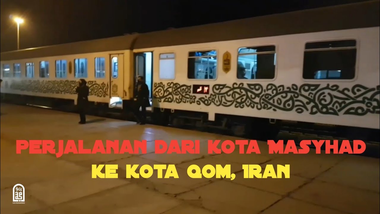 perjalanan dari kota Masyhad ke kota Qom, Iran - YouTube