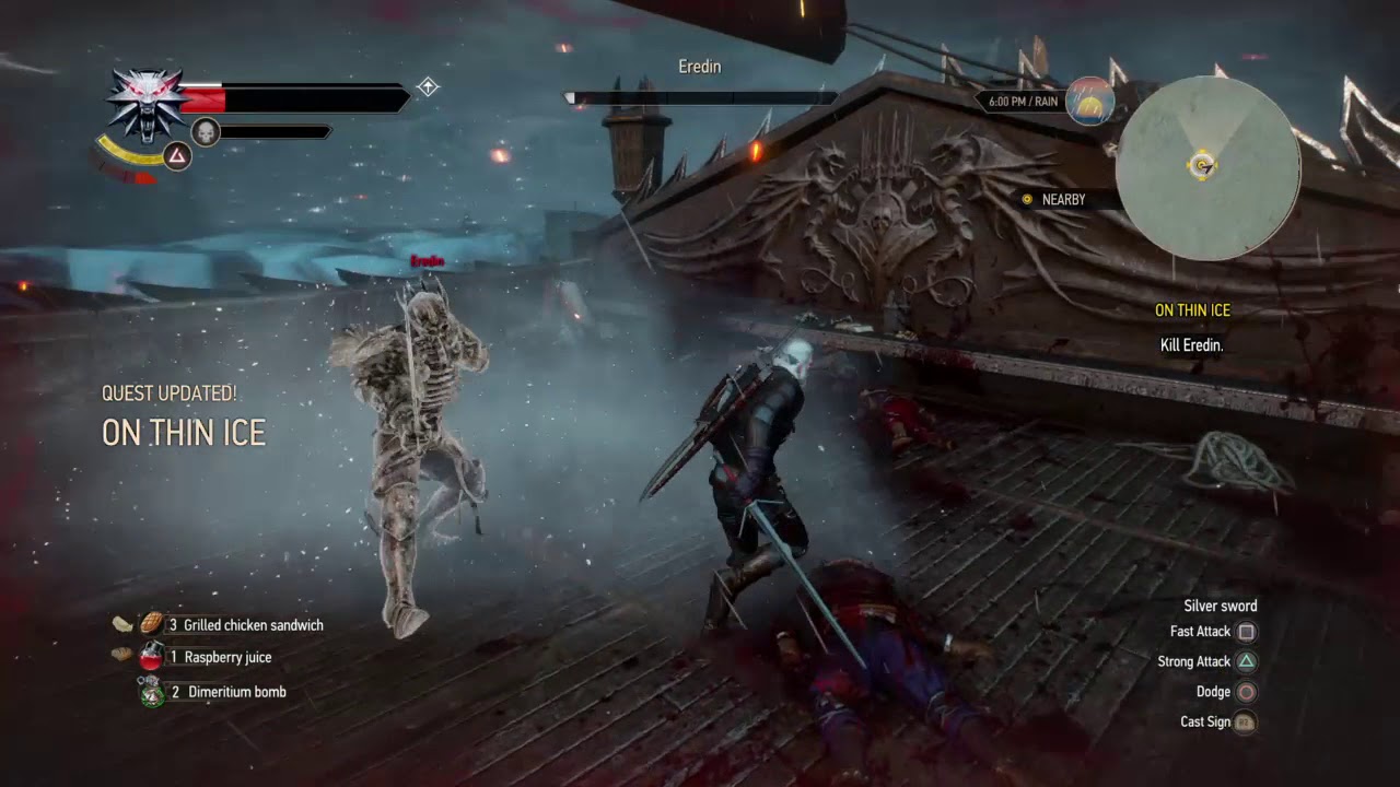 The Witcher 3 final boss - YouTube