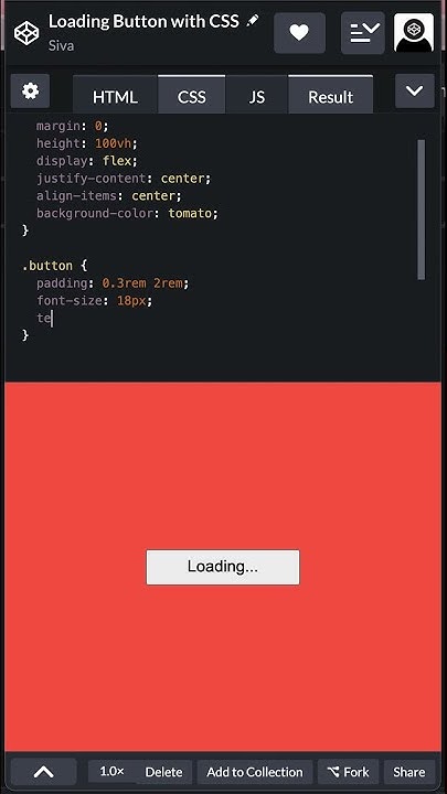 Spinner button with CSS | Loader button with CSS | #shorts - YouTube