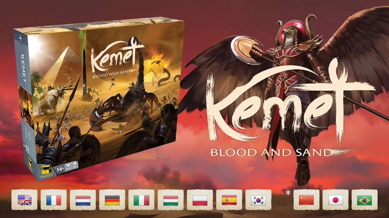 Kemet Blood and Sand All In Unboxing Ancient Egyptian Board Game with ...