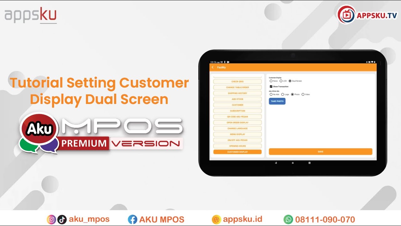 Cara Setting Customer Display Dual Screen AKU MPOS Premium Version - YouTube