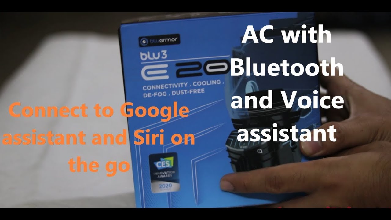Bluarmor Blu3 E20 || AC with Bluetooh and voice assistant || Rider Avi ...