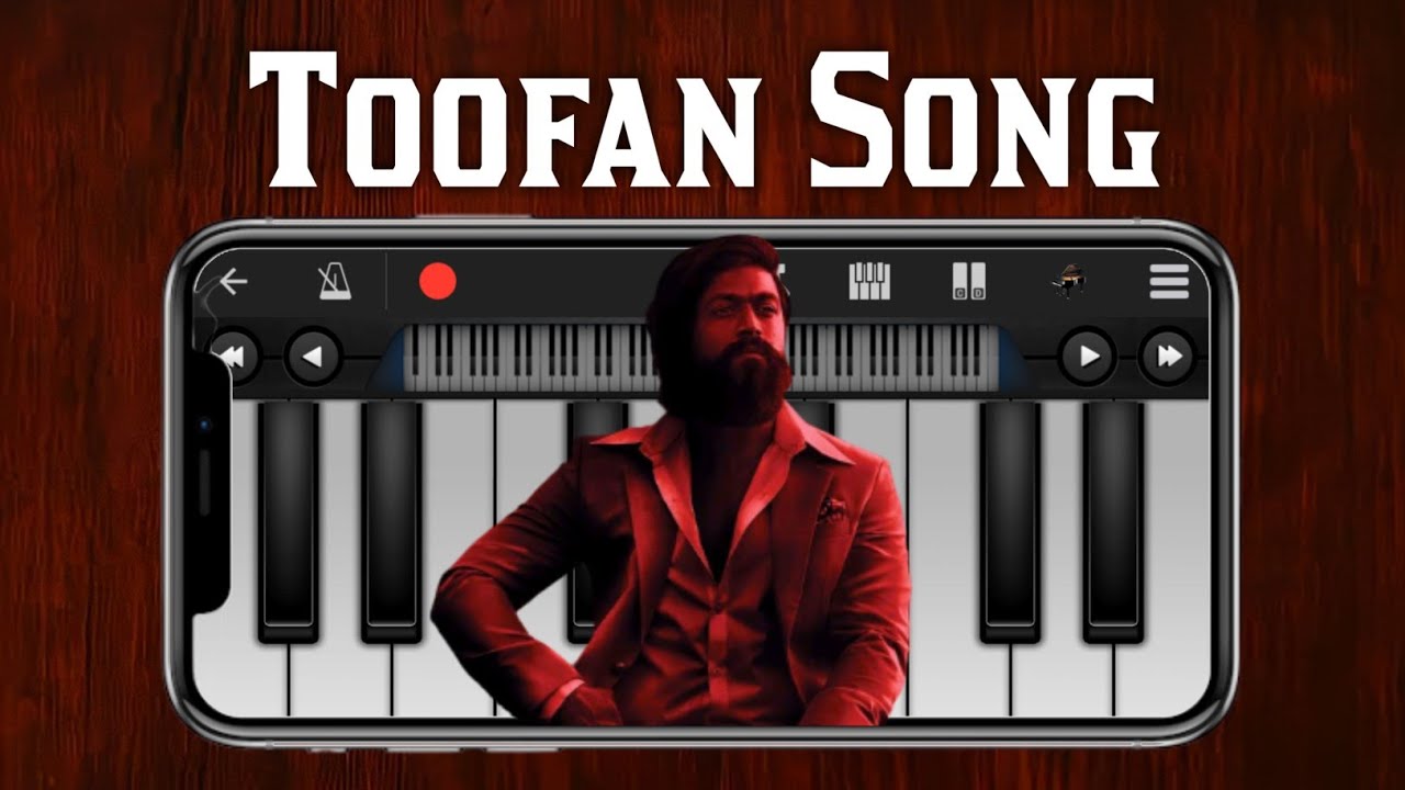 Toofan Song Easy Piano Tutorial With Notes | KGF Chapter 2 ...