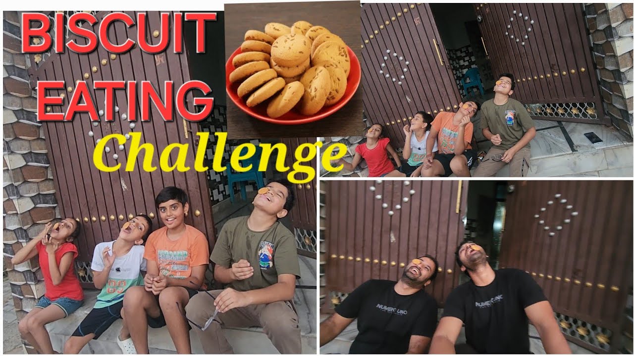Funny Biscuit eating Competition With Kids🤣🤣 #mastitime #kidsvideo # ...