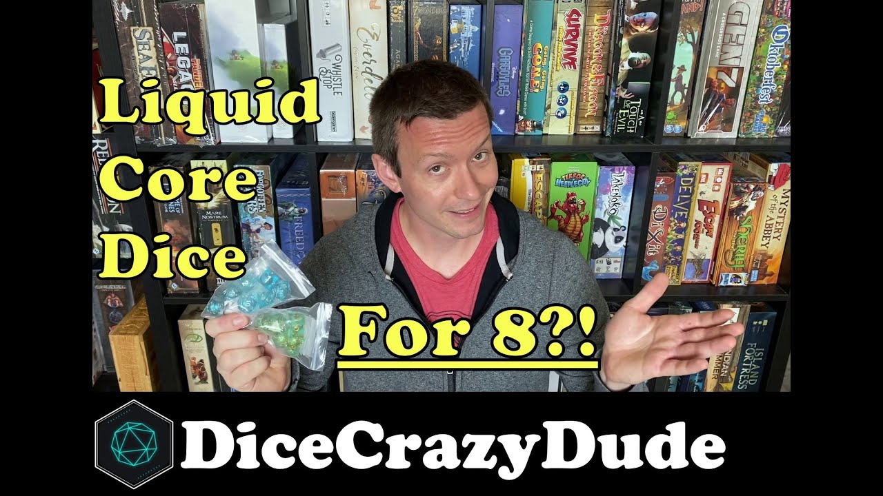 Liquid Core Dice for LESS THAN Acrylic!? | TEMU Liquid Core Resin Dice ...