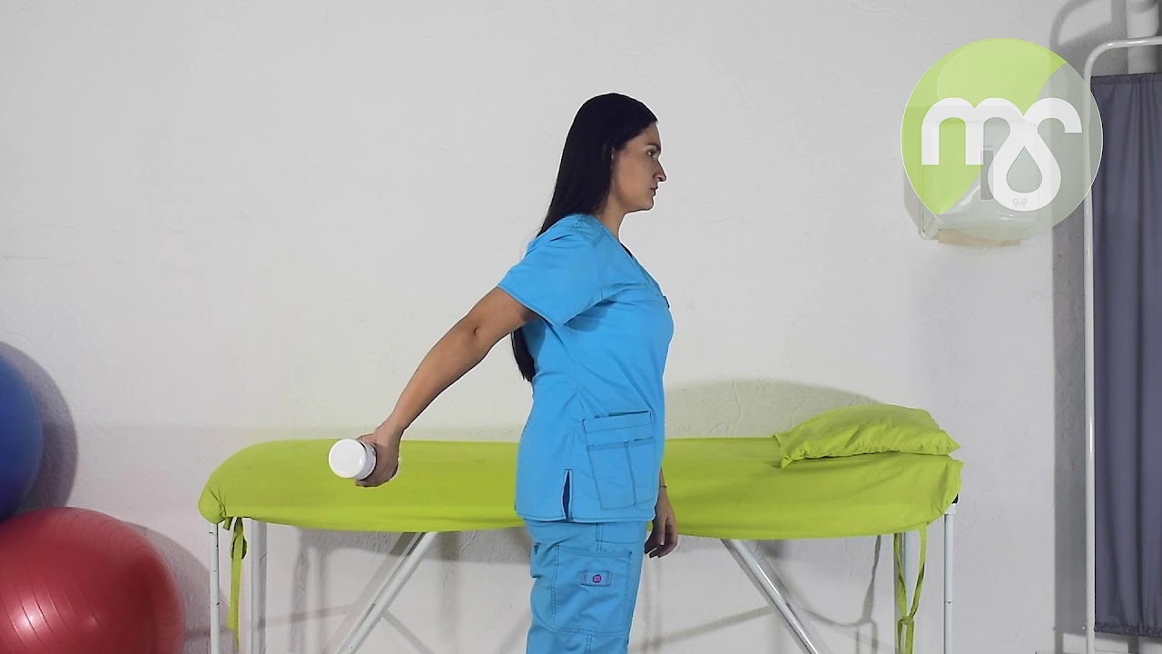 EJERCICIO #28 ( EXTENSION CON PESO DE PIE ) - YouTube