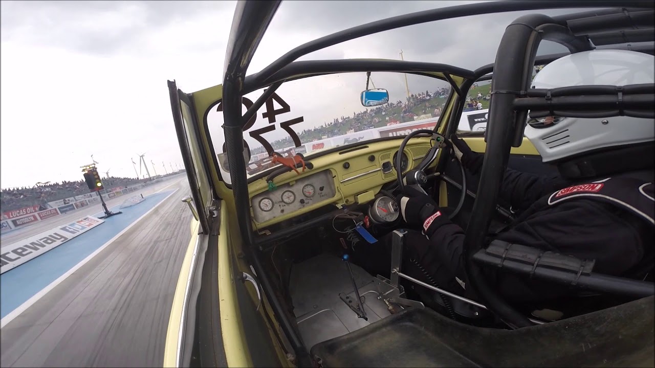 Richie Webb Beetle Cabrio Wild Ride from in car Doorslammers UK 2019 ...