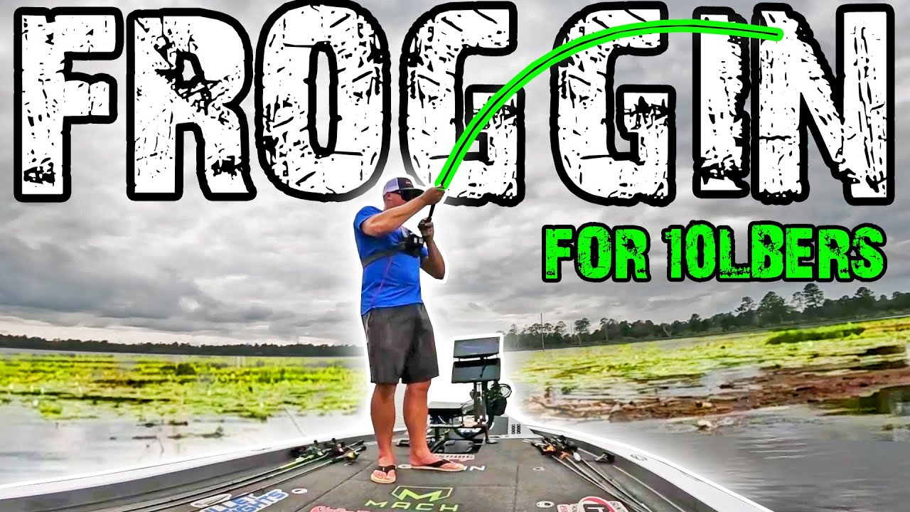 FROG FISHING For 10LB Bass! Massive TITAN BASS At Red Hills Fishery ...