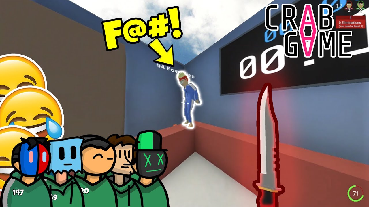 idiots play crab gaem | Crab Game *full gameplay* - YouTube