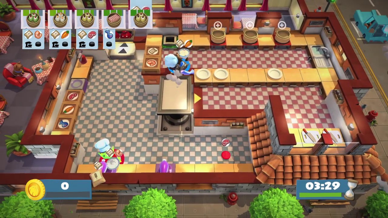 Overcooked 2 : Kevin 3 : 4 star : Two players : 819 - YouTube