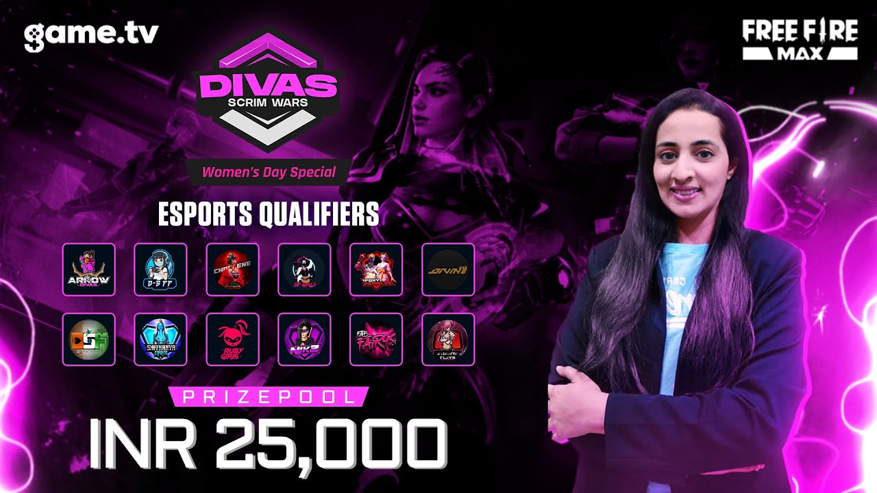 Free Fire Max | Women’s Day Special Divas Scrim Wars Esports Qualifiers ...