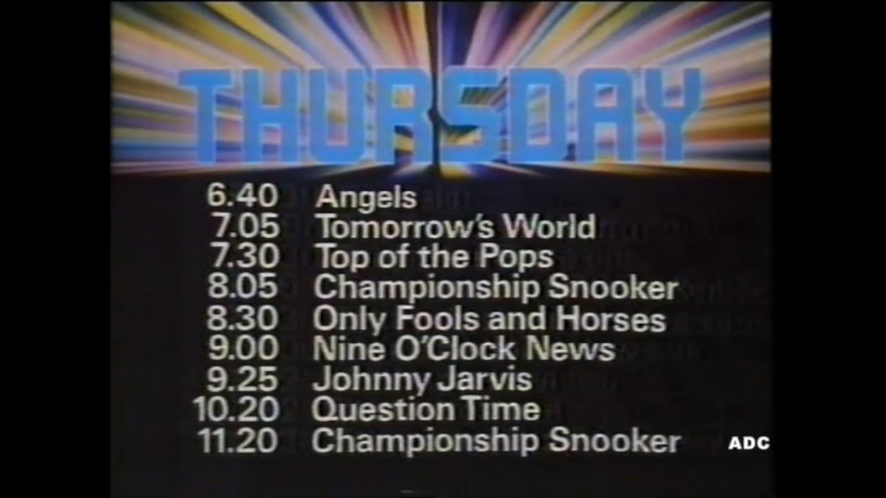 BBC1 announcer Roger Maude 1st December 1983 - YouTube