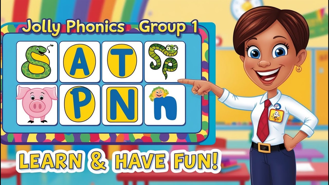 Jolly Phonics Group 1| Fun Learning for Kids Sounds and actions for ...