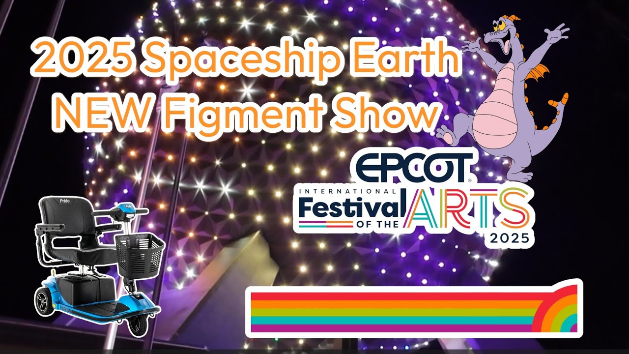 EPCOT's Most EPIC Light Show EVER Figment Imagination Spaceship Earth ...