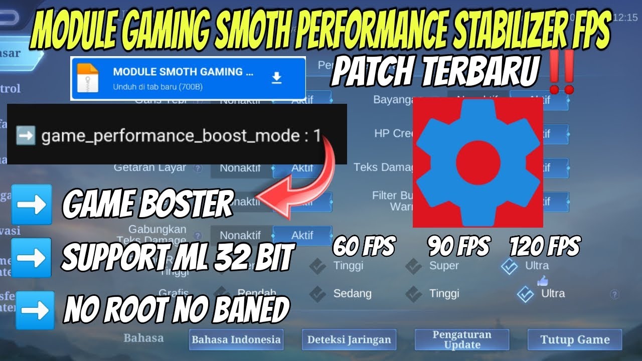 Update‼️Module Smoth Gaming - Stabilizer Frame Rate 60-120 Fps ...
