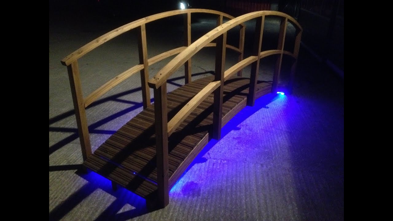 Garden Bridge Underbridge LED fitting - YouTube