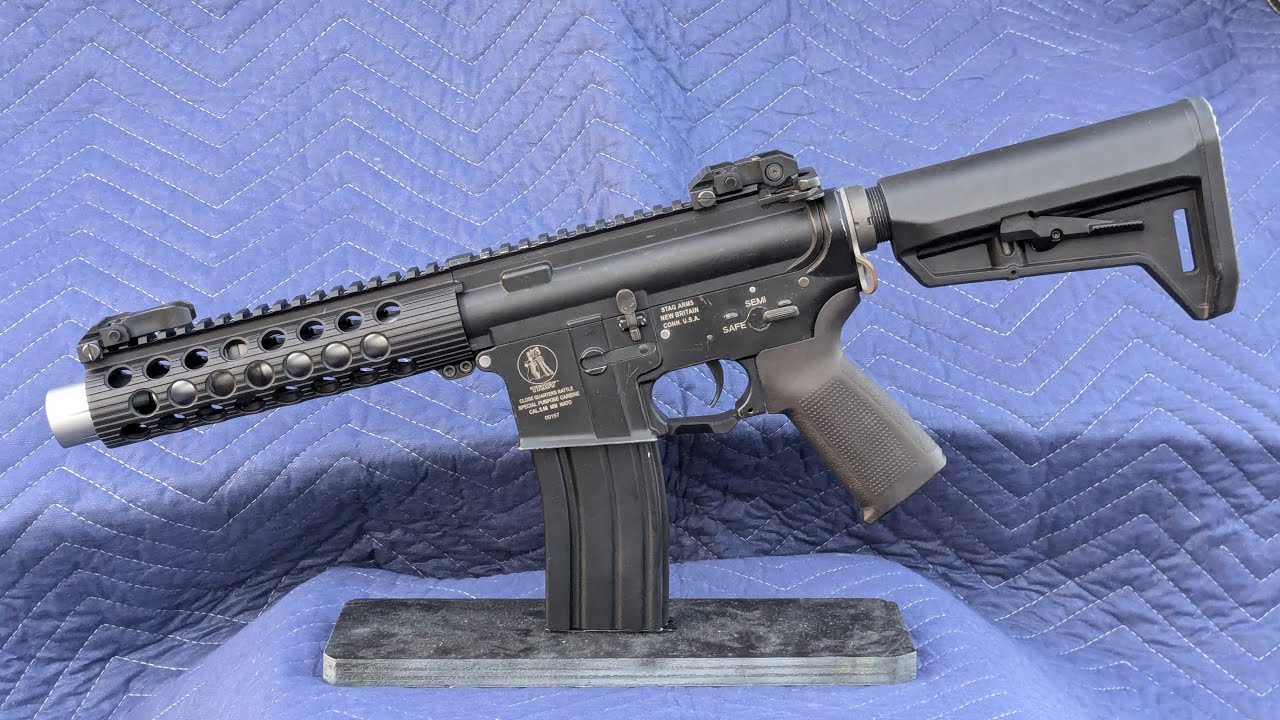 M4 TROY刻印 電動ガン 動作音など - YouTube