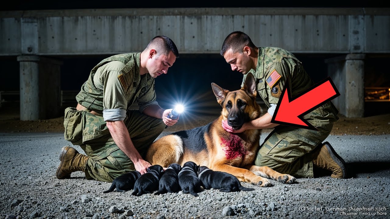 Marines Hear A German Shepherd Crying Under A Bridge — The Truth Behind ...