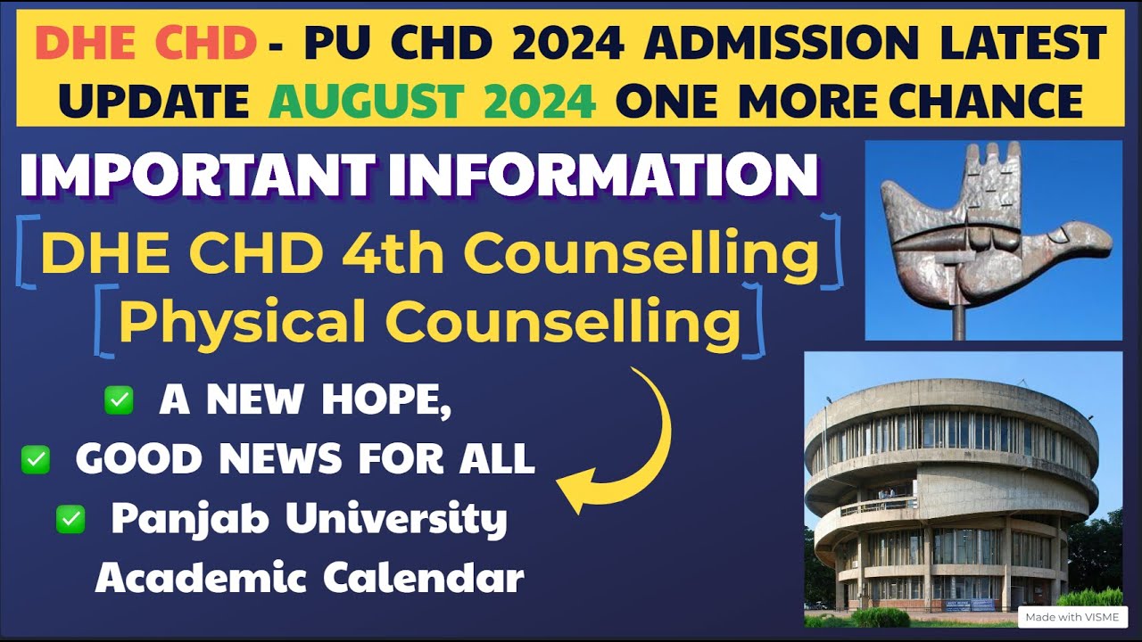 DHE CHD 2024 4th Counselling Physical Counselling Panjab University DHE ...