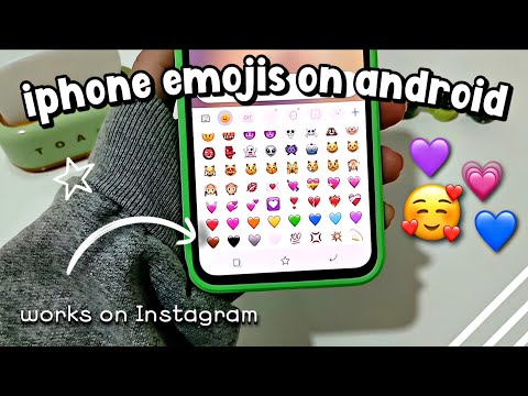 how to get iphone emojis on android phone ✨️ 2025 (works on Instagram) 💜