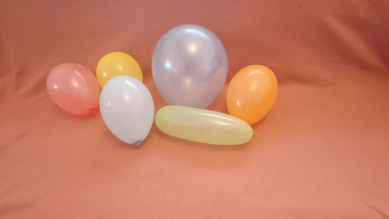 Colorful balloons pop - YouTube