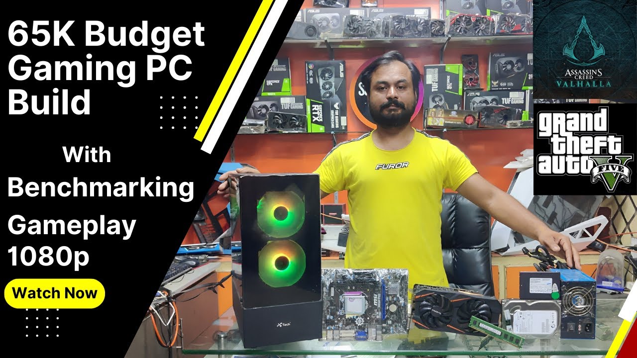 65k Budget Gaming PC Build + Gamepaly and Benchmarking - YouTube