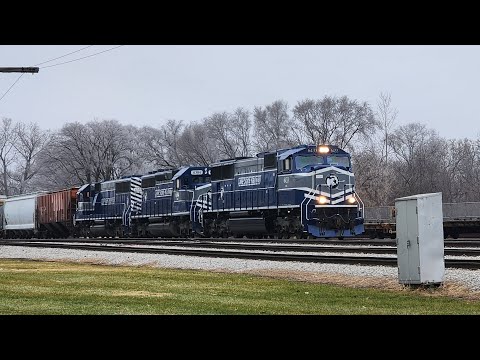 LSRC 6433, LSRC 6304, & LSRC 6355 Departing Saginaw Yard Heading ...