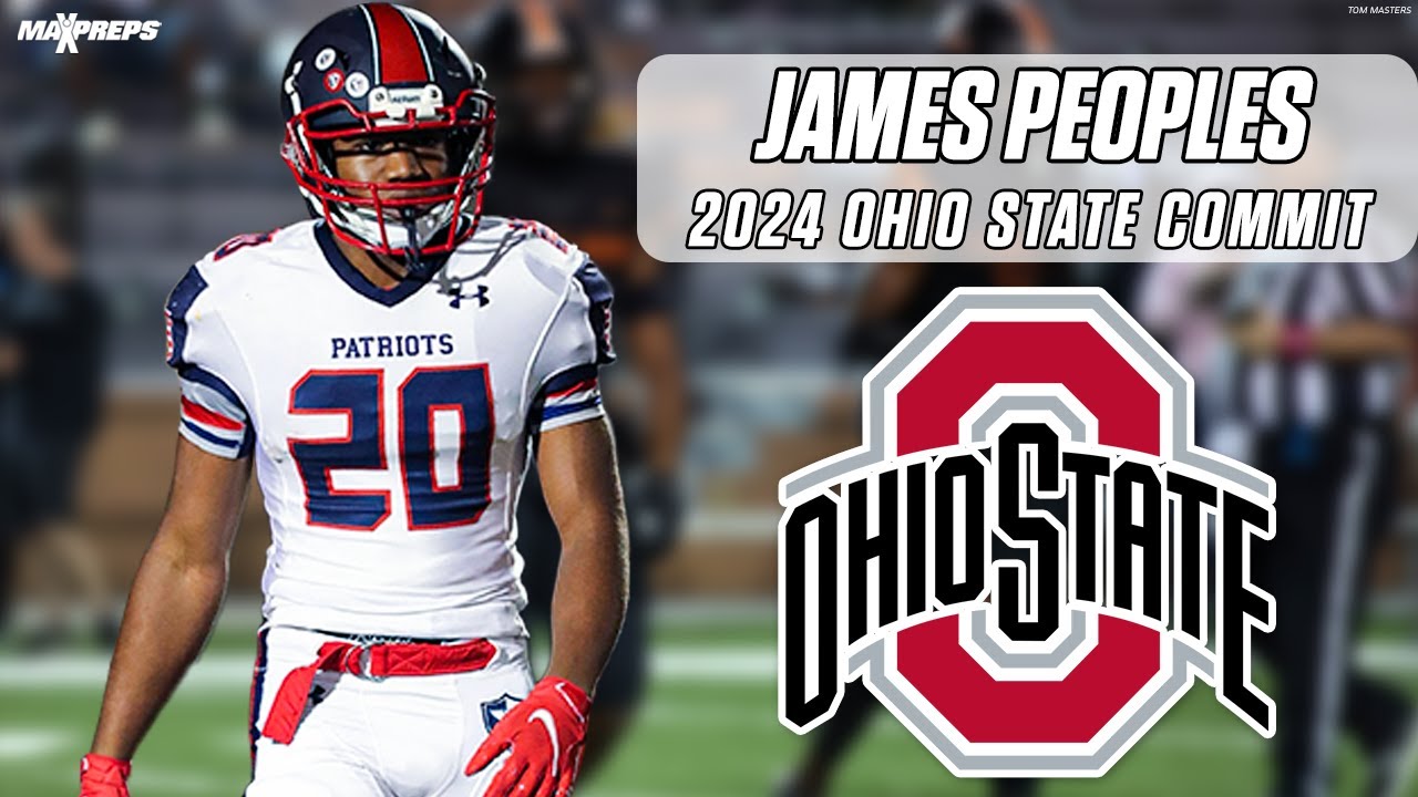 2024 Ohio State commit James Peoples | 4 star RB can JET 🚀 | HIGHLIGHTS ...