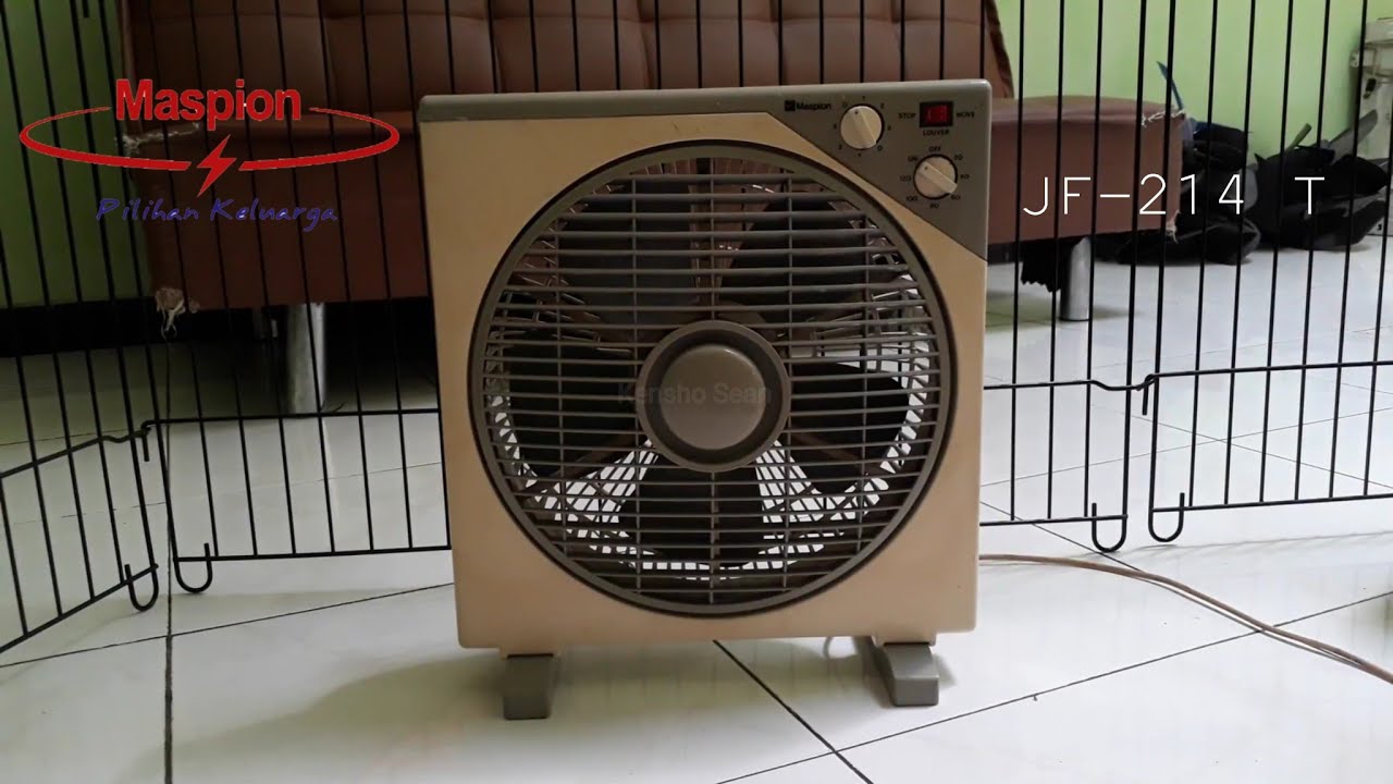 12" Maspion box fan | From The Archives - YouTube