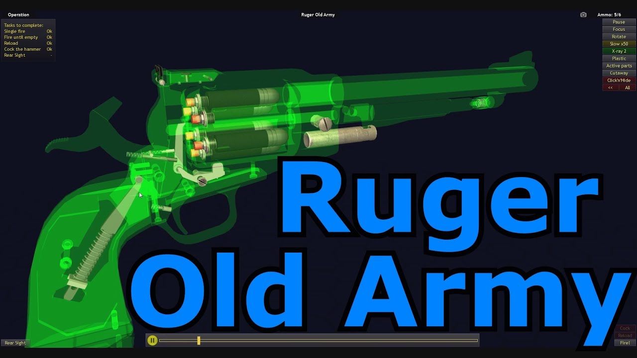 Lets Play World of Guns: Gun Disassembly 62 - Ruger Old Army - YouTube