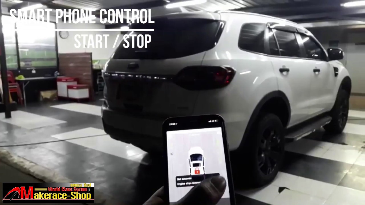 Ford Everest ติดตั้ง Keyless Entry / Push Start / Remote Start - YouTube