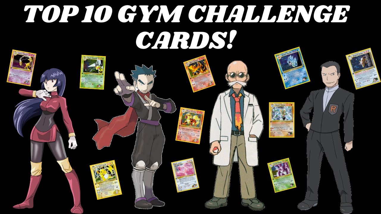 Top 10 Gym Challenge Holo Cards - YouTube