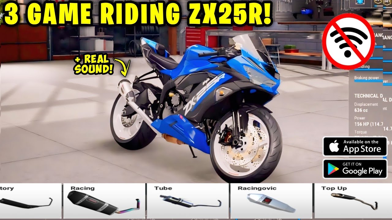Ada Zx25R & H2R🔥3 Game Riding/Drag Full Modifikasi Terbaik 2024 / Game ...