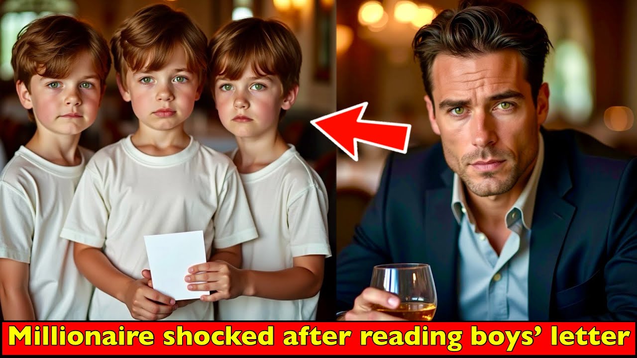 A millionaire CEO was relaxing in a restaurant… when three boys ...